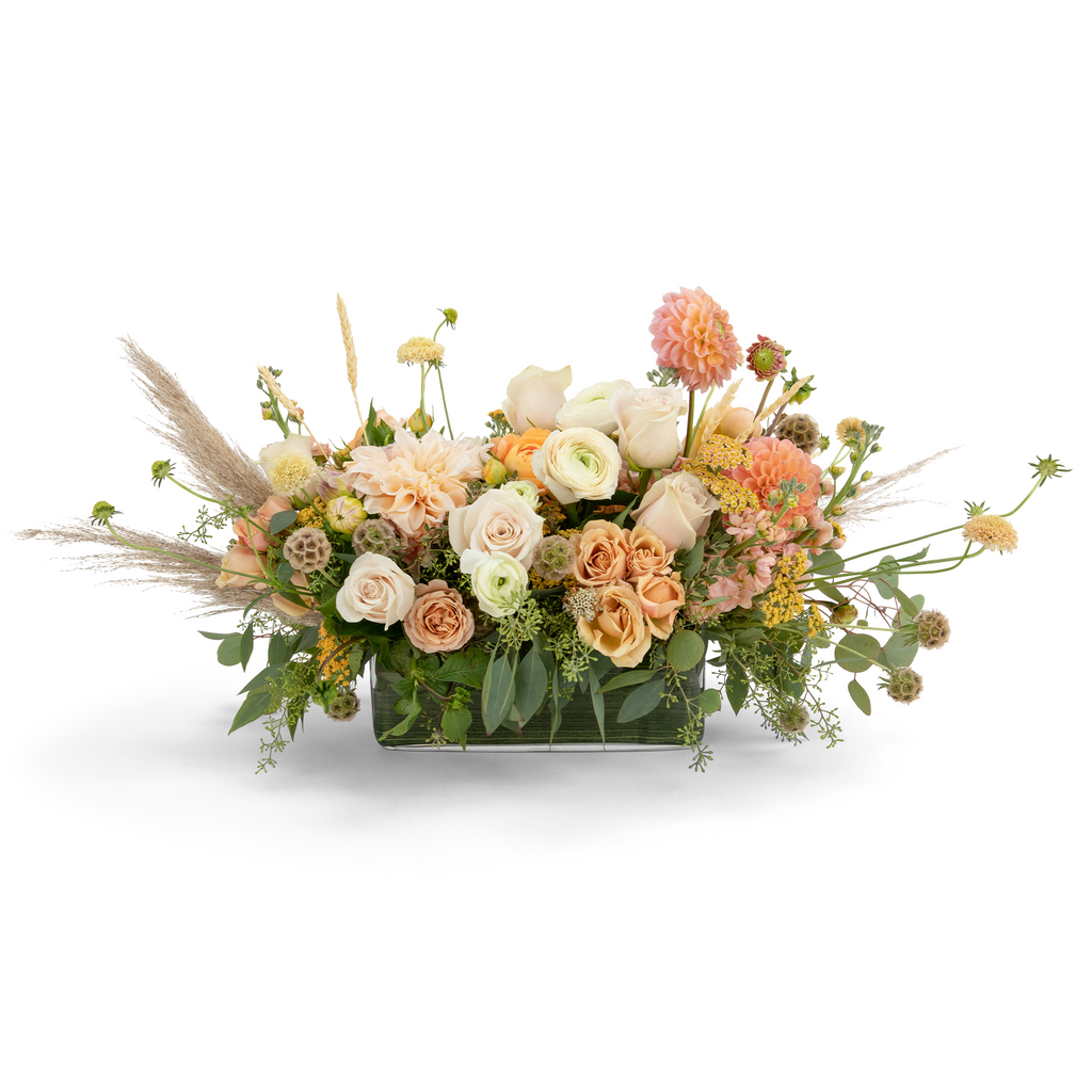 Camelback Long + Low Centerpiece – Camelback Flowershop